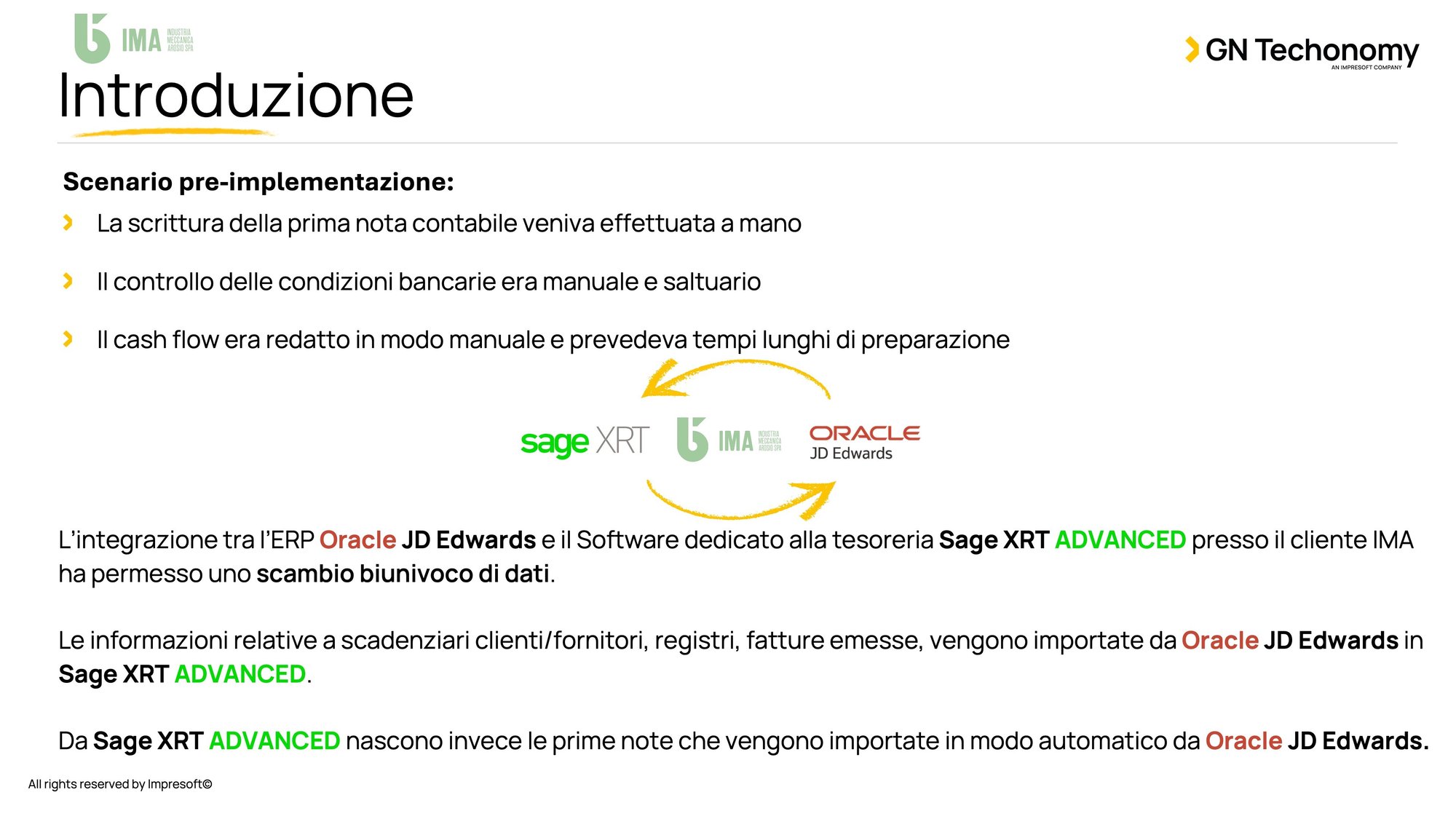 IMA: I vantaggi dell’integrazione di JD Edwards con SAGE XRT ADVANCED